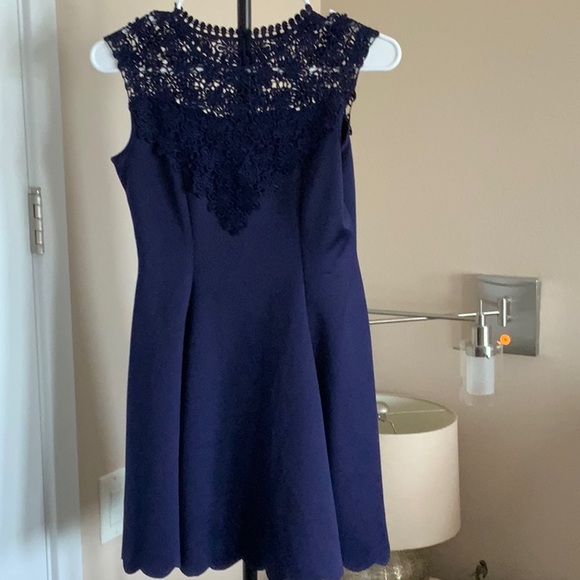 Rare Editions | Dresses | Rare Editions Simple And Flattering Navy Blue ...